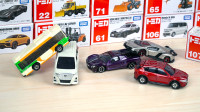 儿童合金玩具车:面包车、巴士、跑车,多美卡小汽车模型开箱试玩