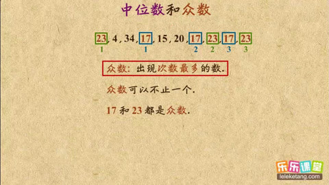 学霸笔记:中位数和众数