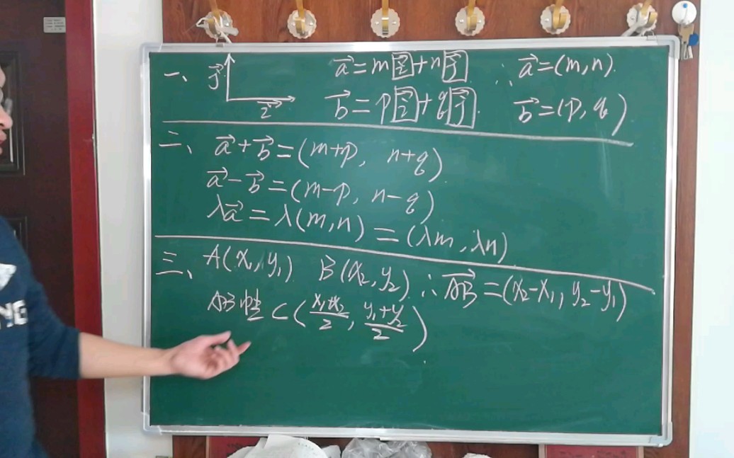 向量的坐标表示及运算(加、减、数乘)