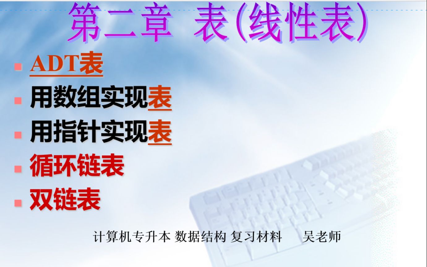 福建专升本 计算机 数据结构课件