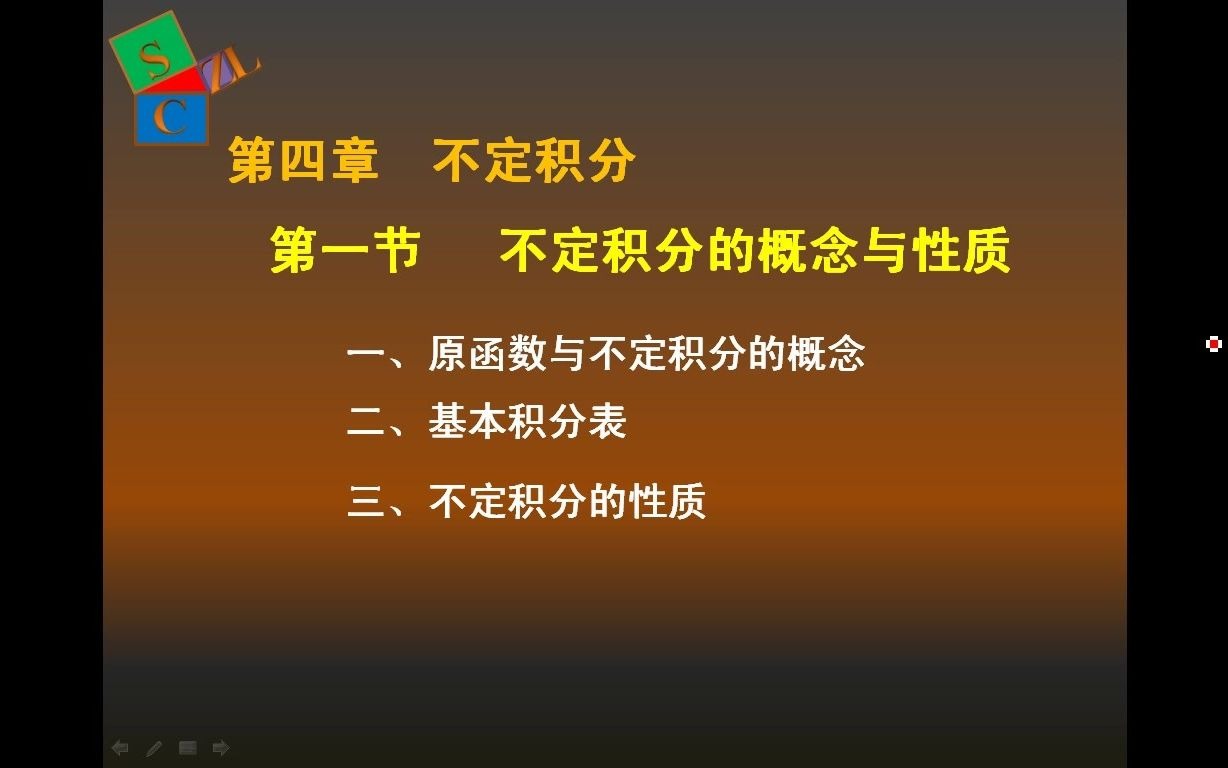 【思筹知路】第四章_1不定积分的概念与性质