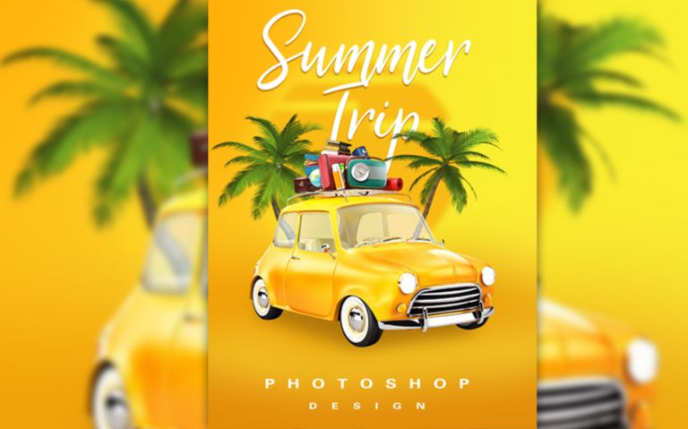 PS夏天旅行海报设计