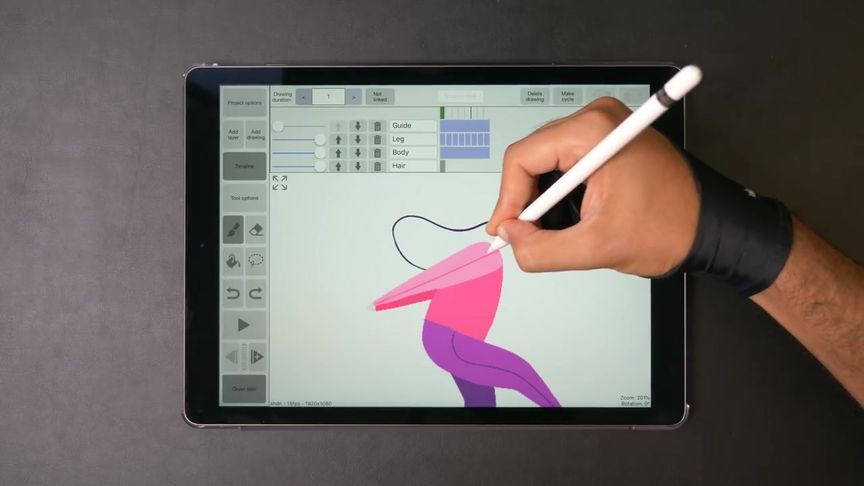 iPad Pro也可以制作精美动画,好想要大神的这双手!