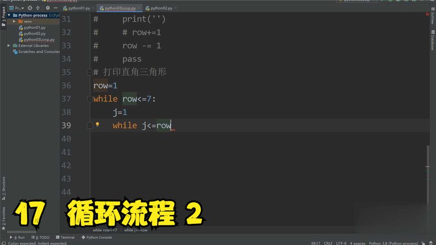 【2020 python】17 循环流程 2