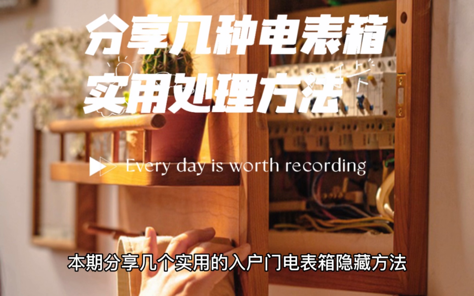 分享几个实用的电表箱隐藏方法