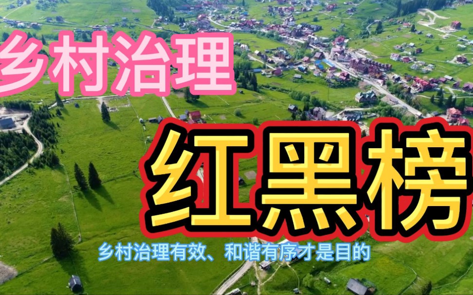乡村治理红黑榜
