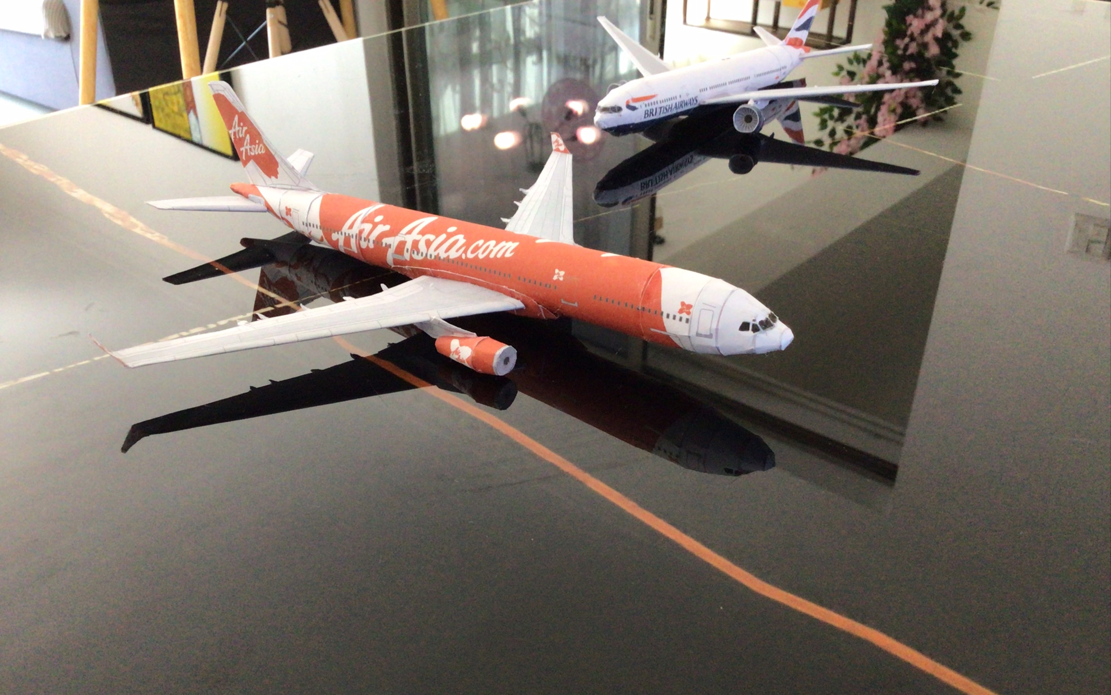 亚洲航空空客a330-300纸模型