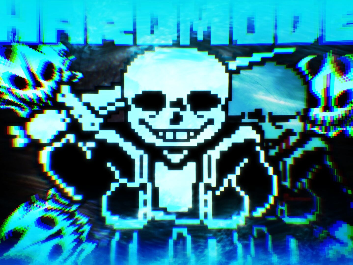 神曲警告【UnderAnchor/主播之下/超酷】Sans_SANS_审判战一阶段...