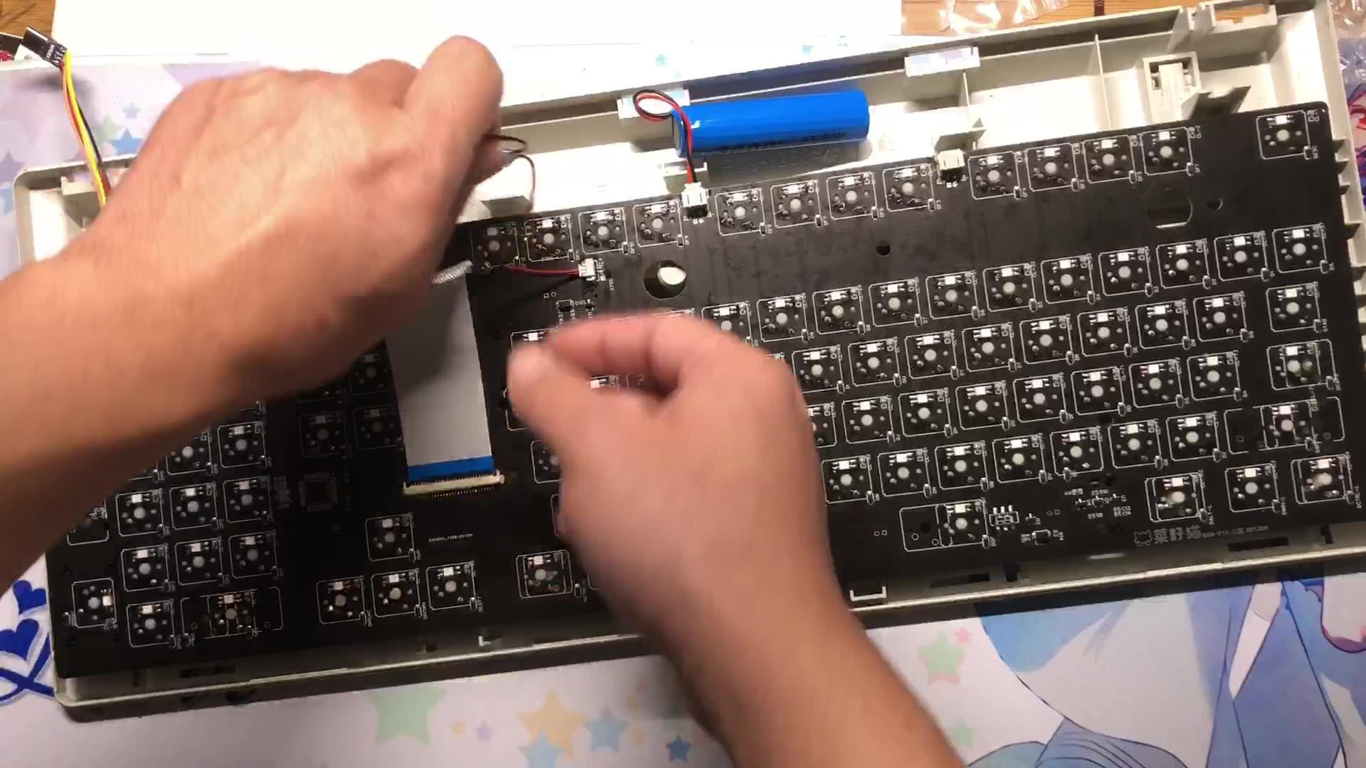 樱桃G80-3000/3494 改装机械键盘PCB 罗技优联K375S+QMK有线...