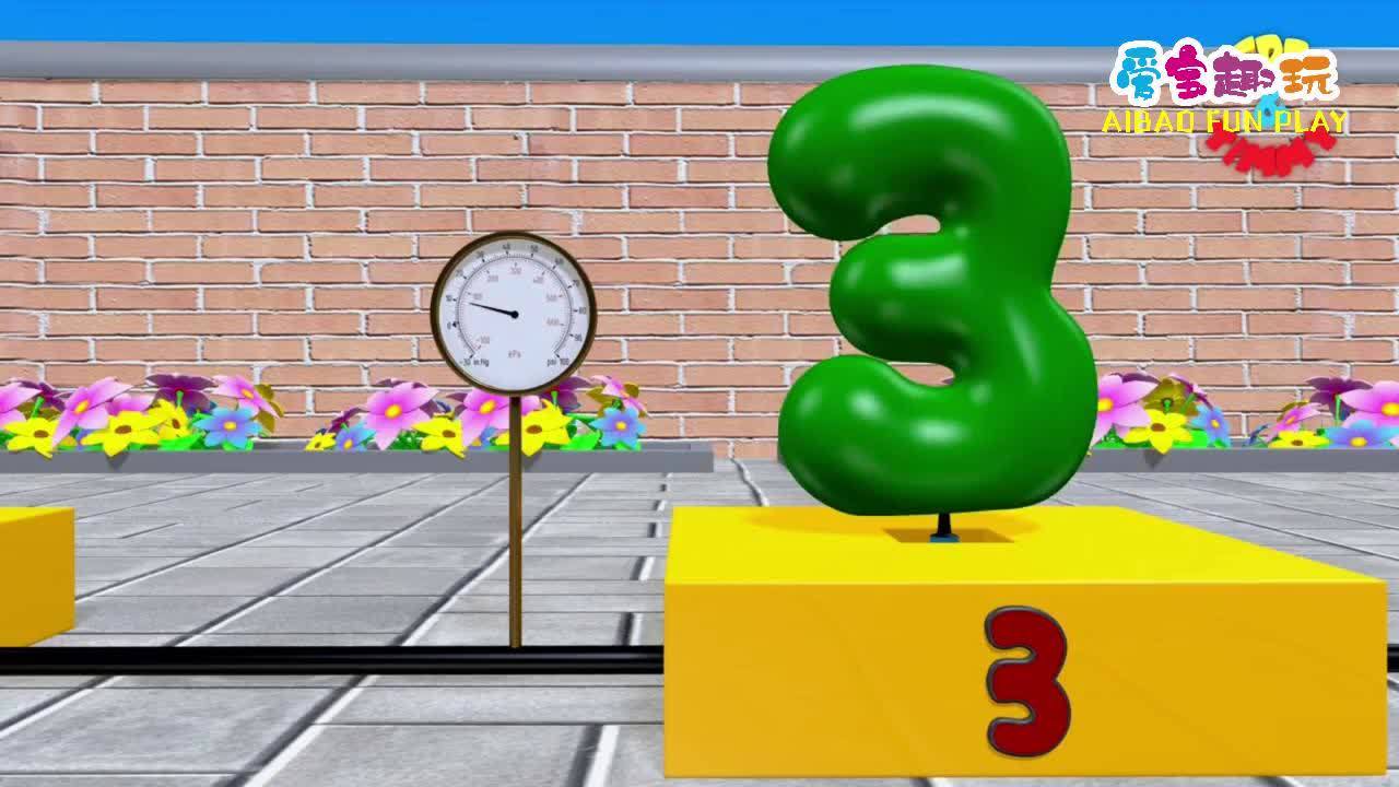 少儿益智早教,认识1-10的数字,并学习颜色