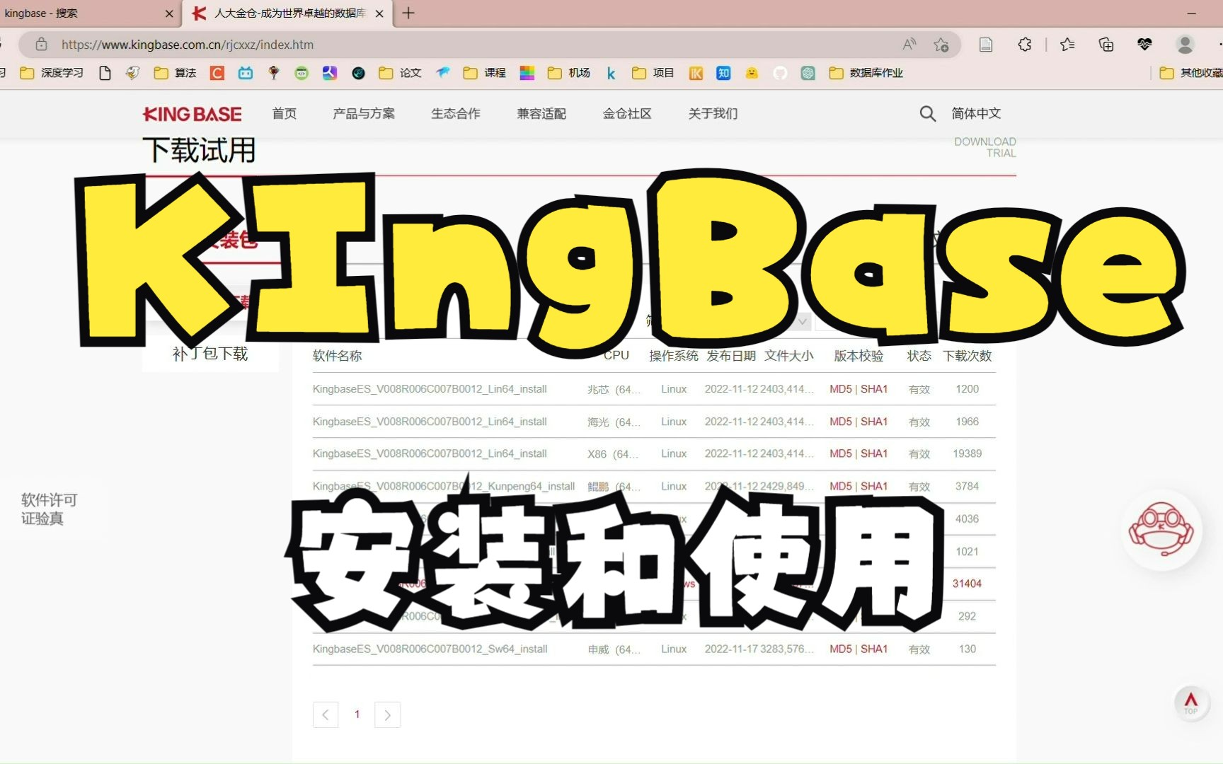 注意看,这个男人叫小帅,他要用20分钟教会你使用人大数据库Kingbase