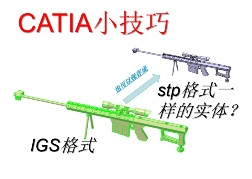 CATIA_小技巧之_IGS如何保存成和STP一样的实体