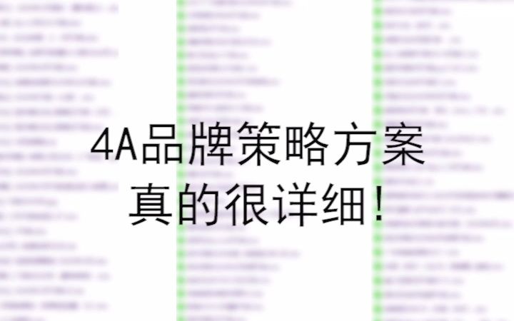 4A品牌广告传播新媒体运营战略营销策划推广宣传商业内容方案计划书