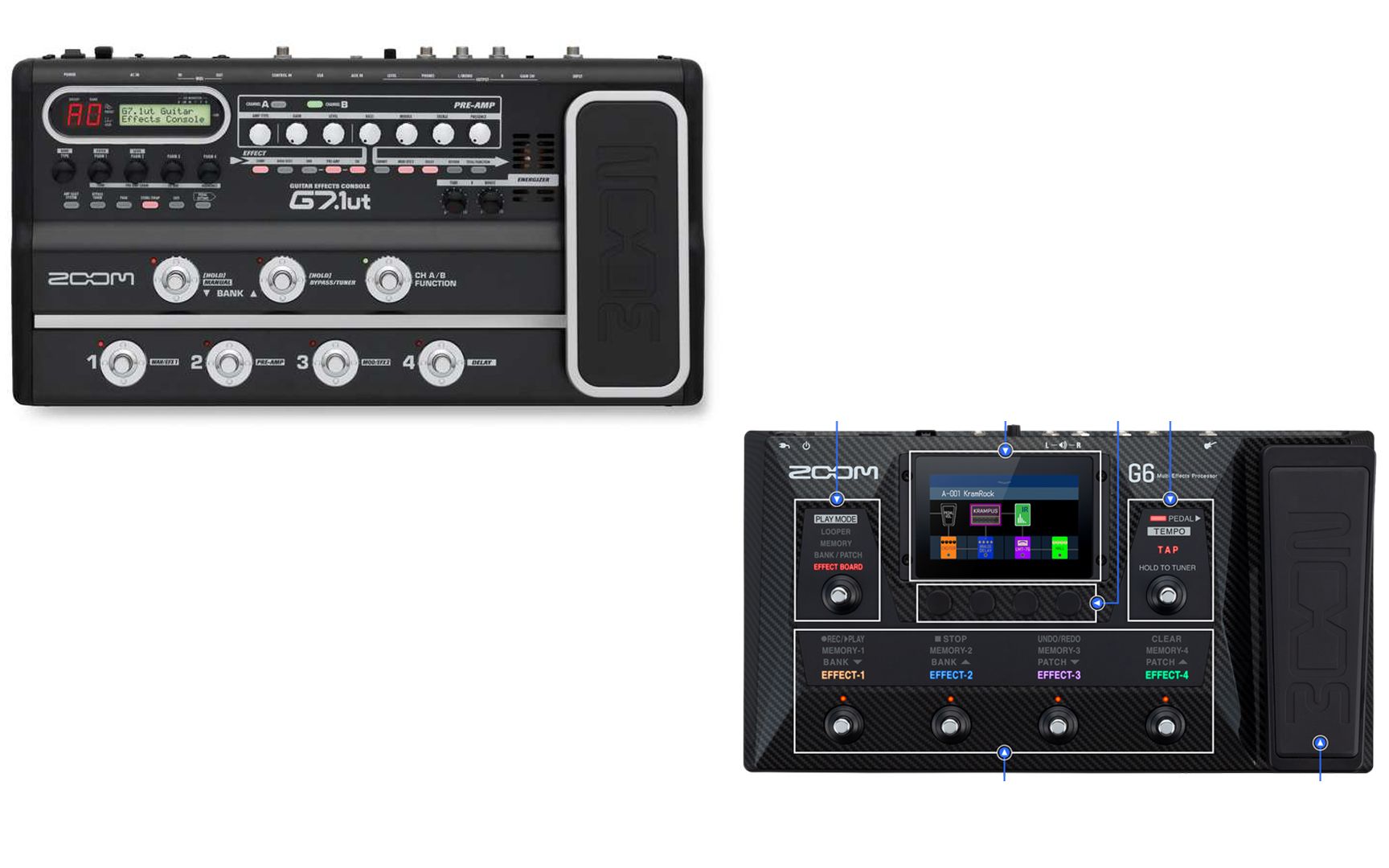 许巍《空谷幽兰》ZOOM G6 ZOOM G7.1电吉他效果器音色对比