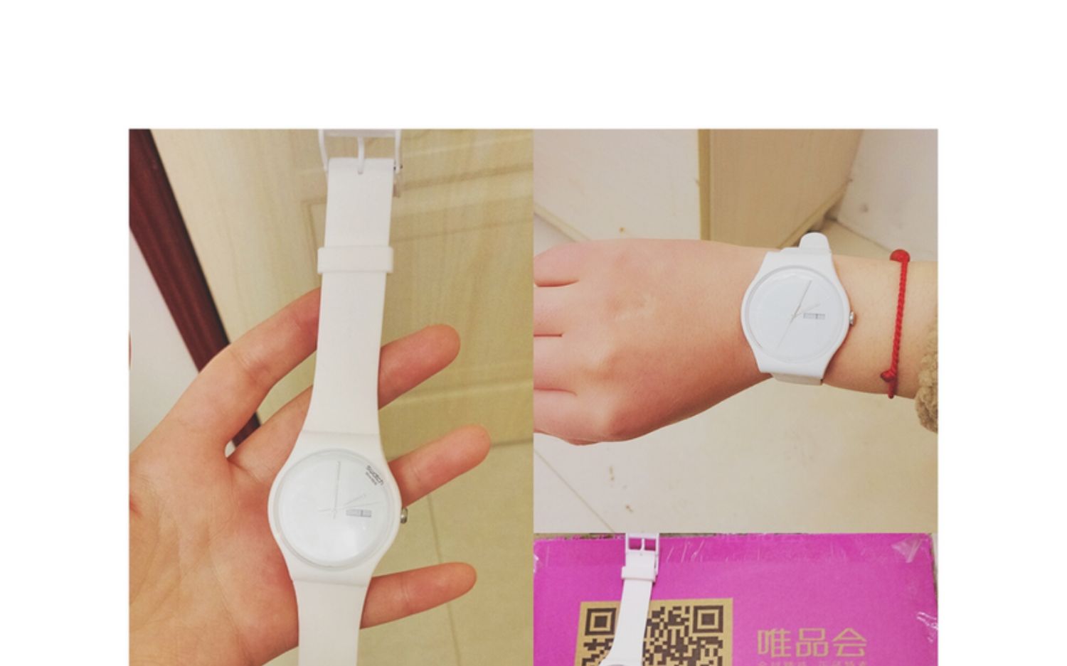[花花开箱01]天猫上550元的SWATCH斯沃琪手表在唯品会上三百多是什么样的！