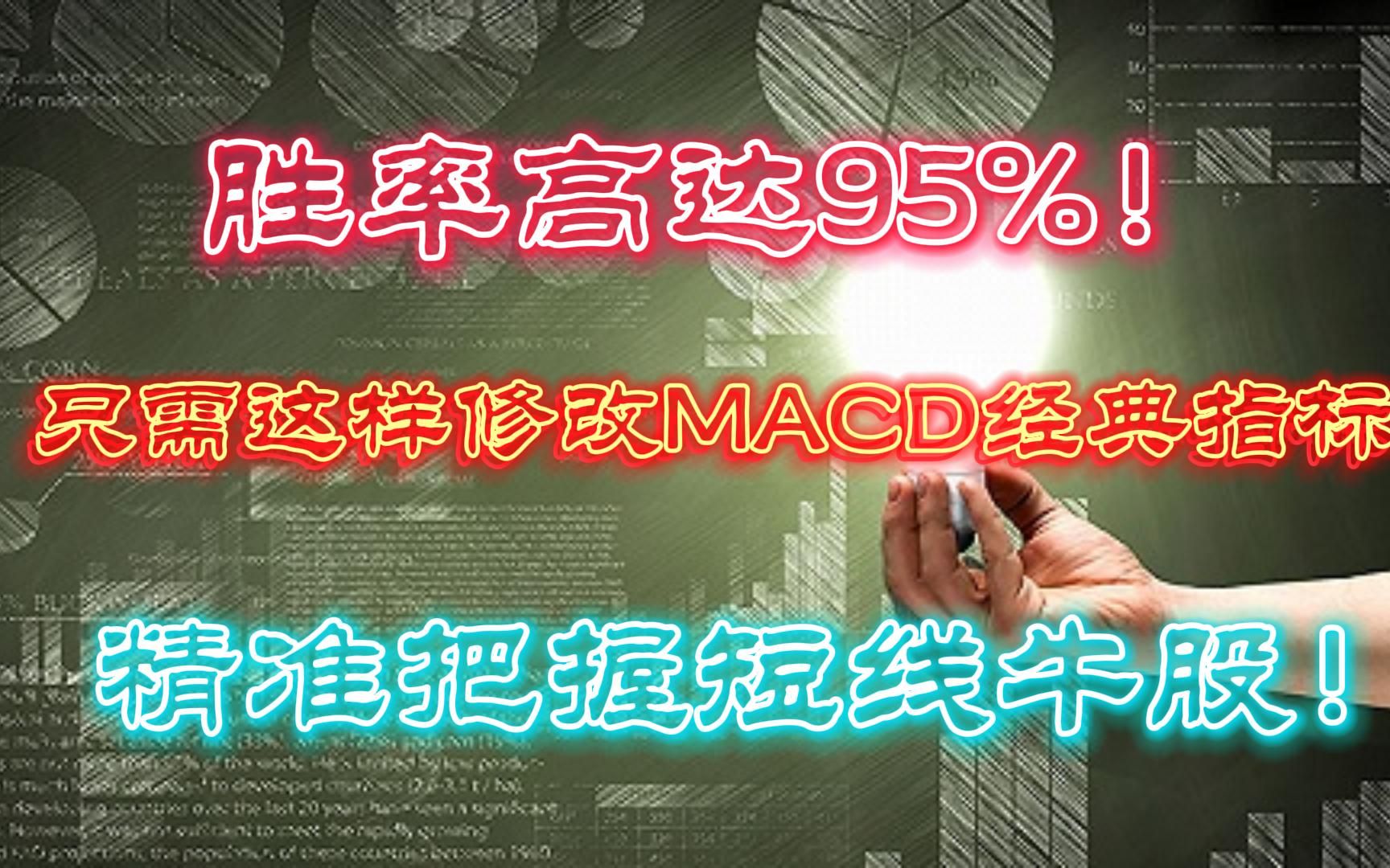 胜率高达95%!只需这样修改MACD经典指标,精准把握短线牛股!