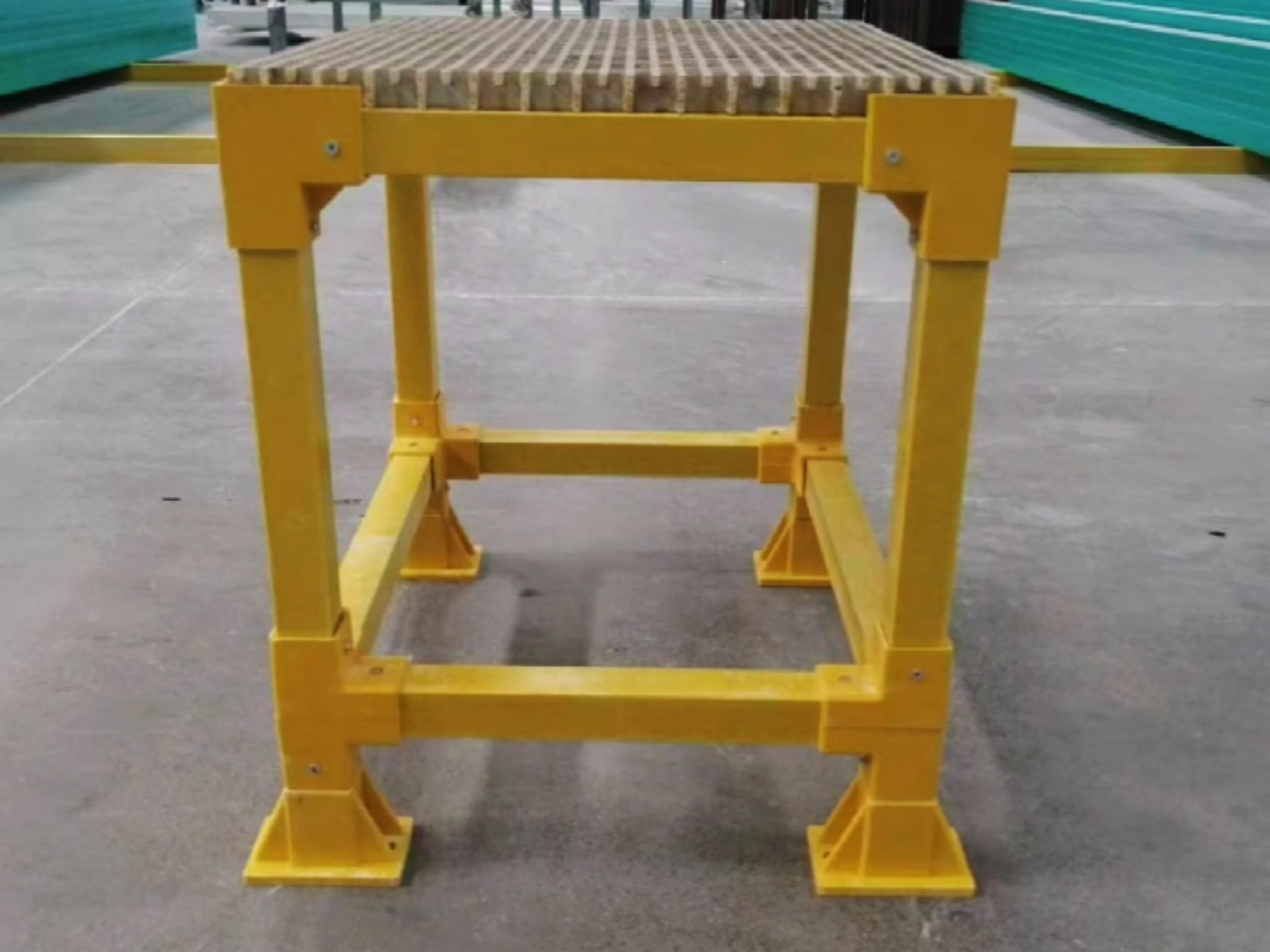 玻璃钢拉挤型材50方管配件组装电镀平台走道货架