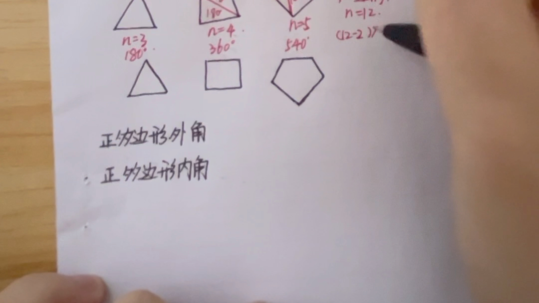 多边形的外角和、内角和正多边形的每个外角、每个内角