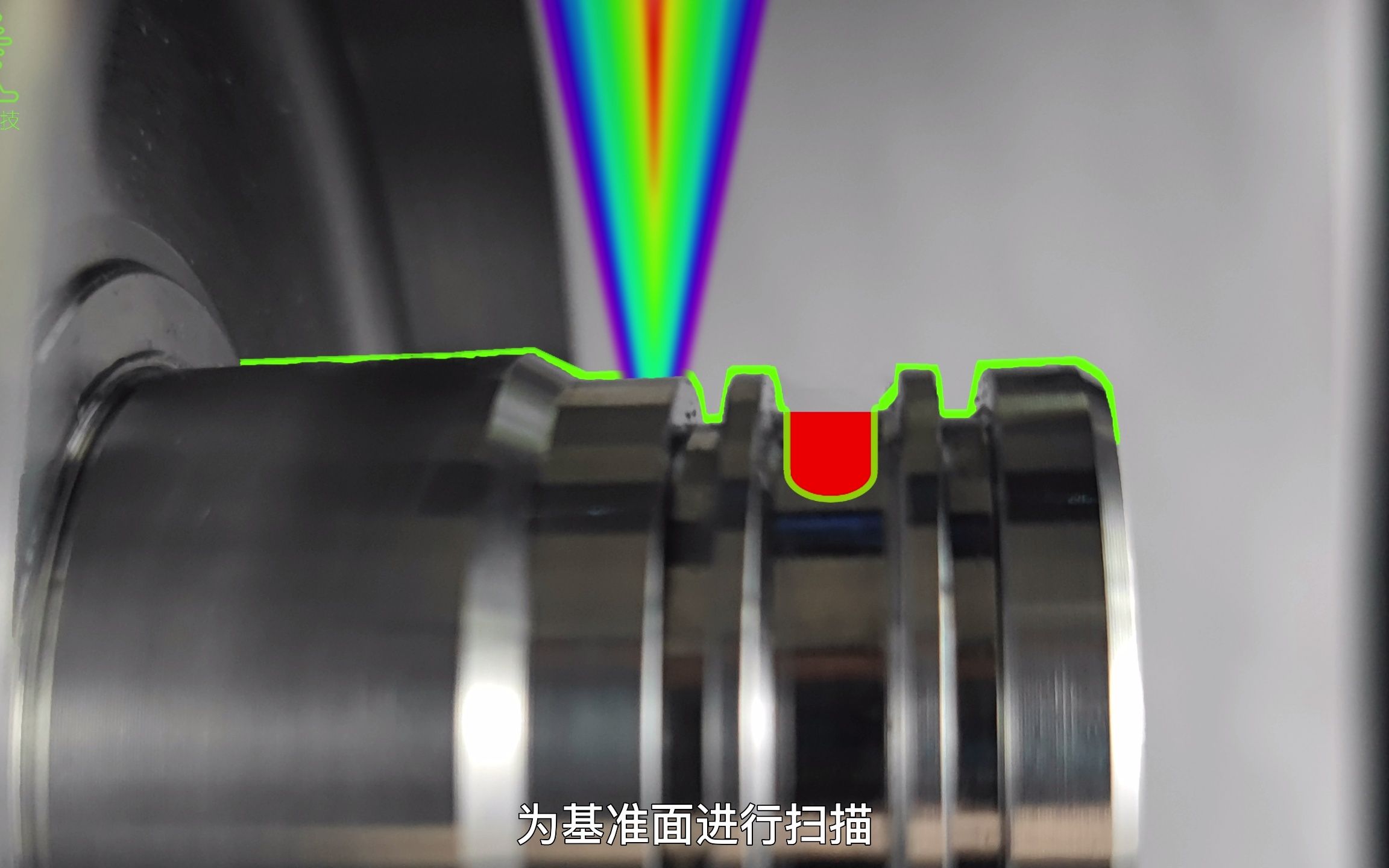 光谱共焦位移传感器测量应用之-轴承孔深测量