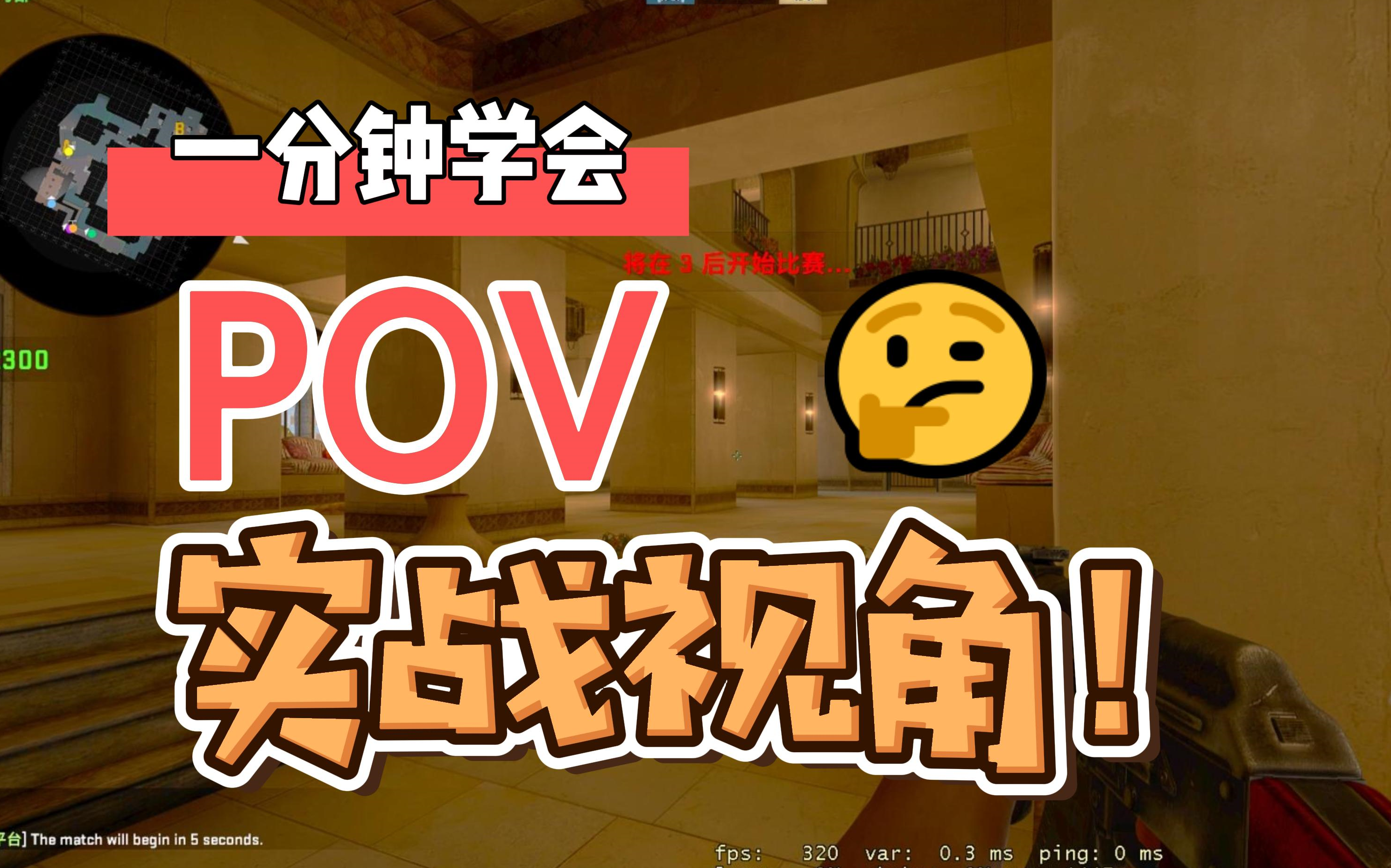 【CSGO剪辑】一分钟学会pov实战视角