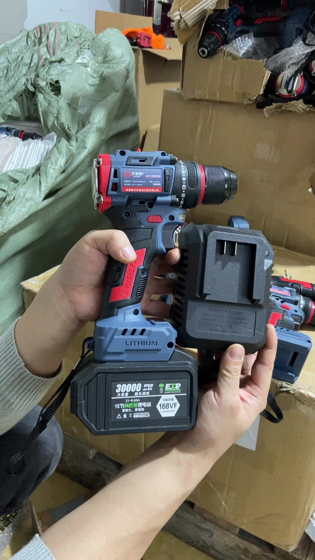 全新锂电钻处理了好东西值得购买太便宜了!#锂电池#锂电钻#锂电工具...