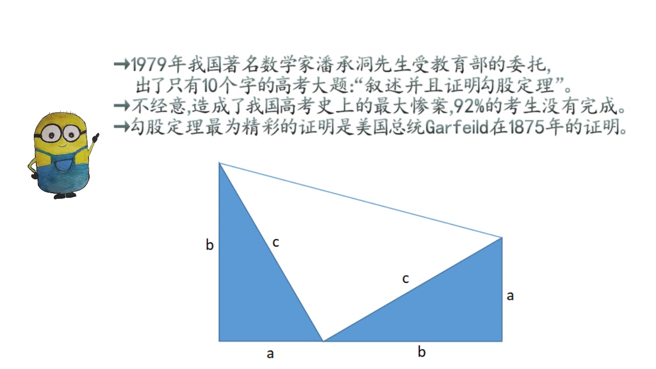 勾股定理的高考惨案-美国总统的证明【思考级】