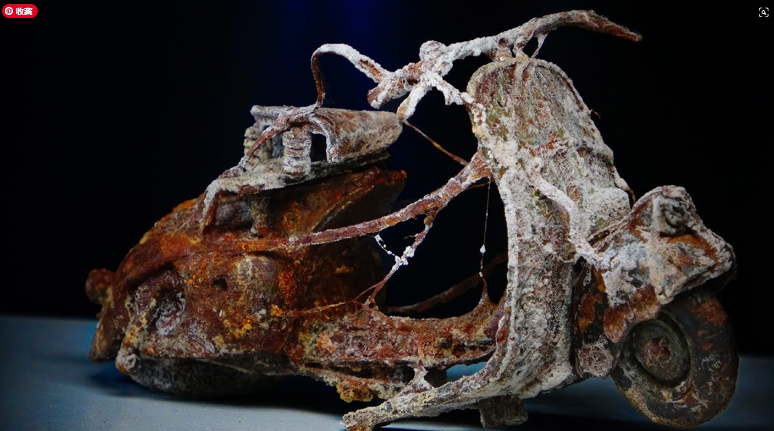 第二次世界大战期间,意大利飞机制造商的摩托车,经典模型修复!