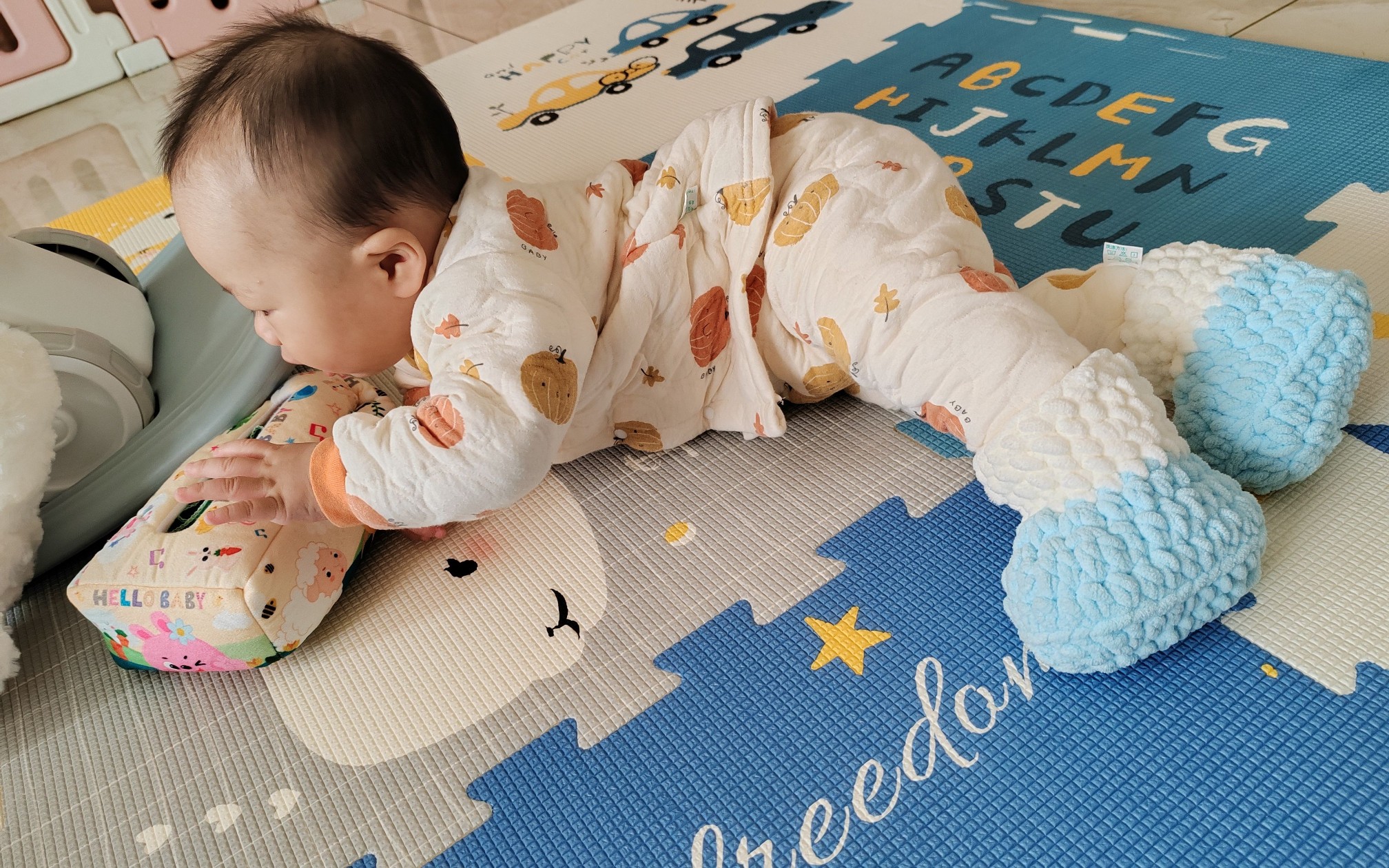 宝宝鞋的钩织教程(视频最后付针法图)