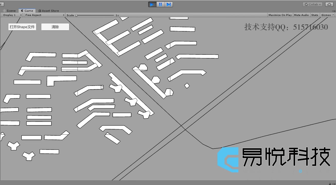 Unity3d读取GIS数据(ShapeFile格式文件)