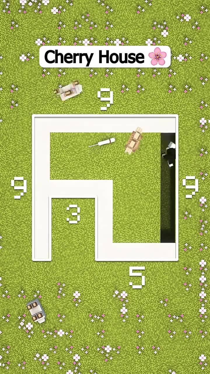 游戏:我的世界建筑教程:樱花粉小木屋