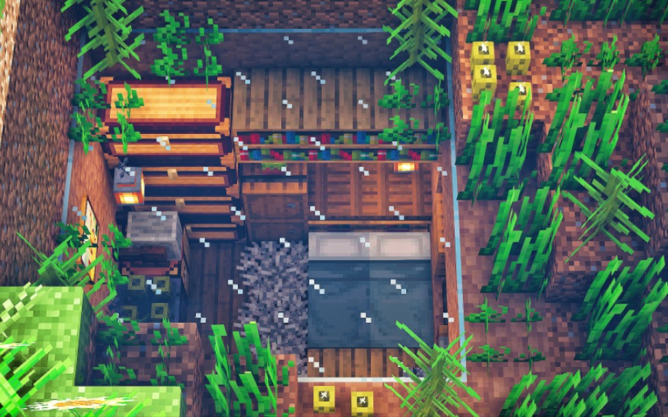 全入穴水下建筑,暖暖的很温馨~_哔哩哔哩bilibili_我的世界