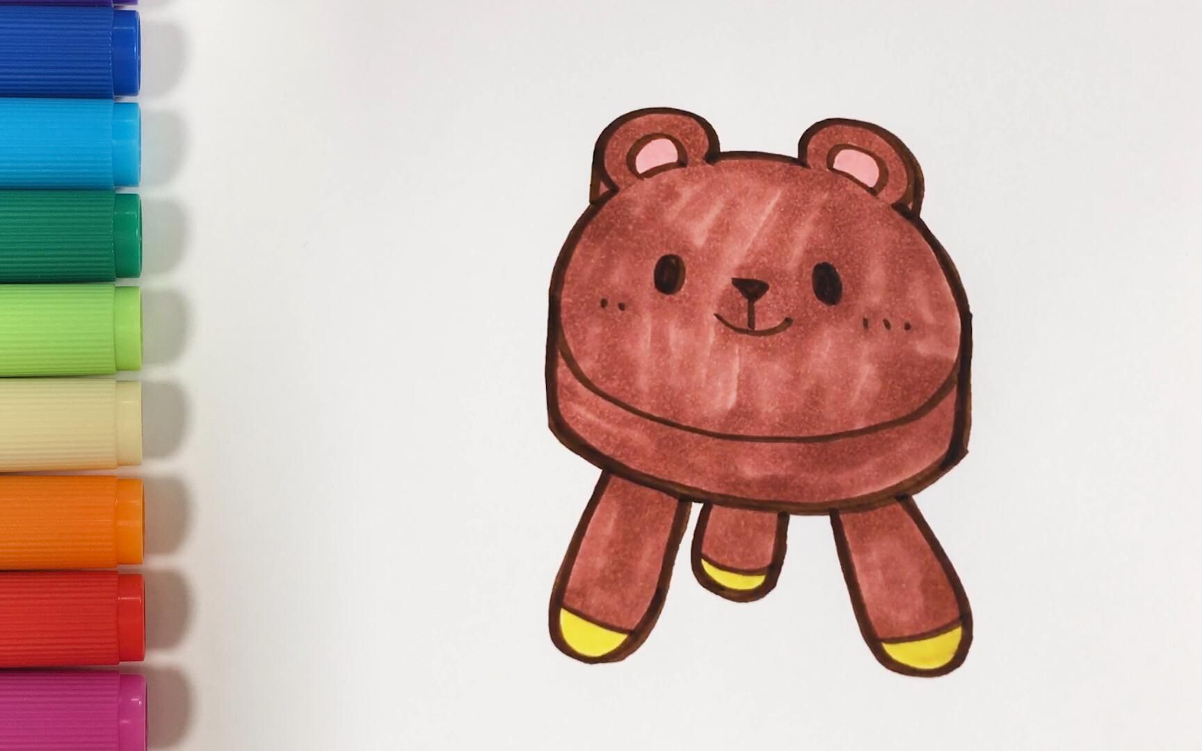 儿歌多多儿童简笔画 桌子 学画可爱小桌子 快乐过家家