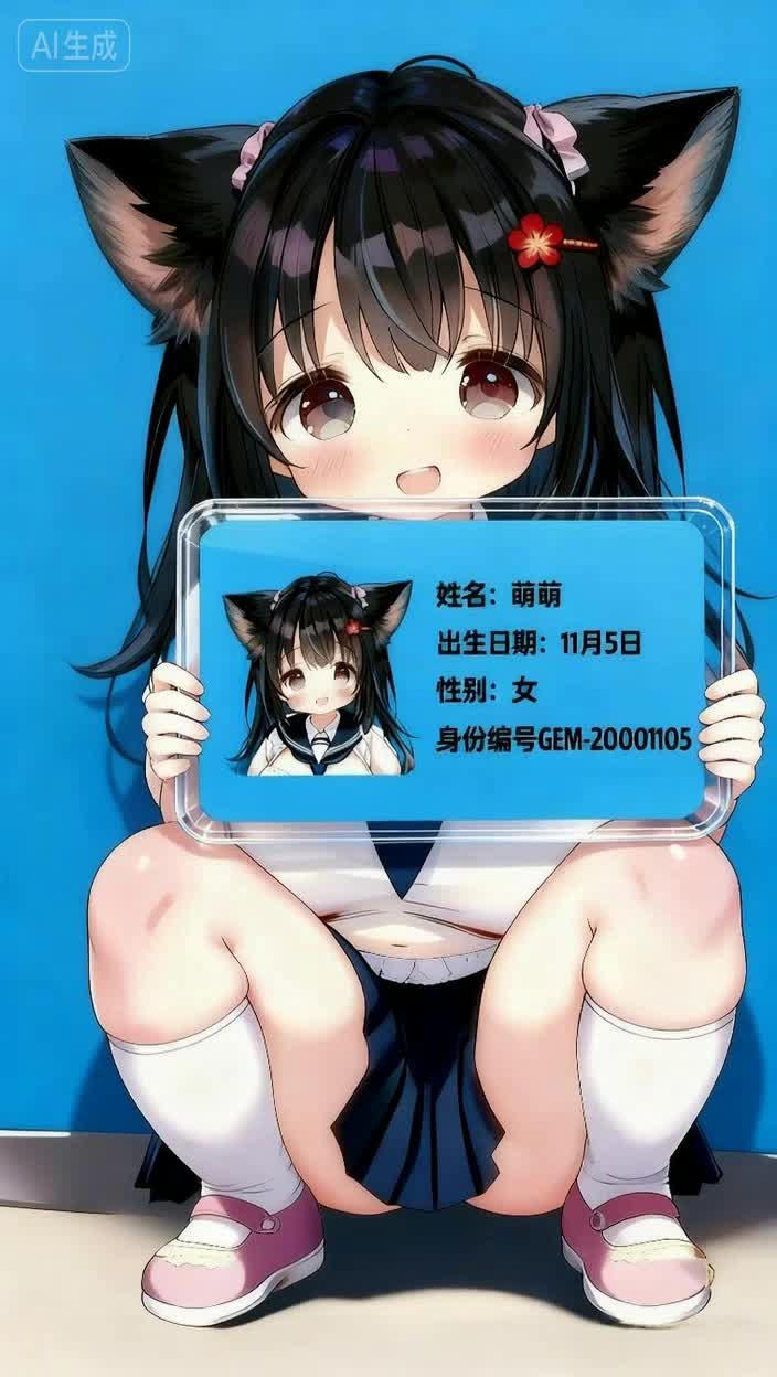 #二次元 #创作者扶持计划 #jk制服女孩 #原创动画 #壁纸 拿着身份证...