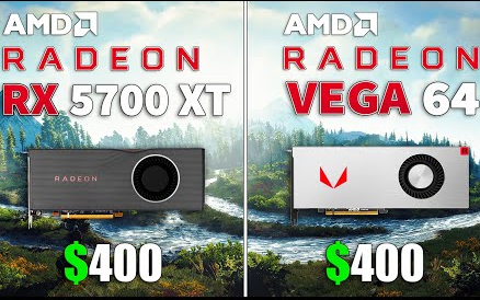 RX5700XT VS VEGA64 公版显卡在10款游戏中的表现