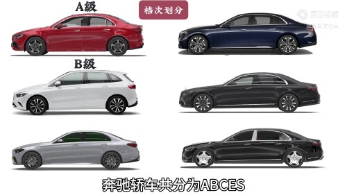 看完它你就能掌握奔驰不同轿车的区分方法