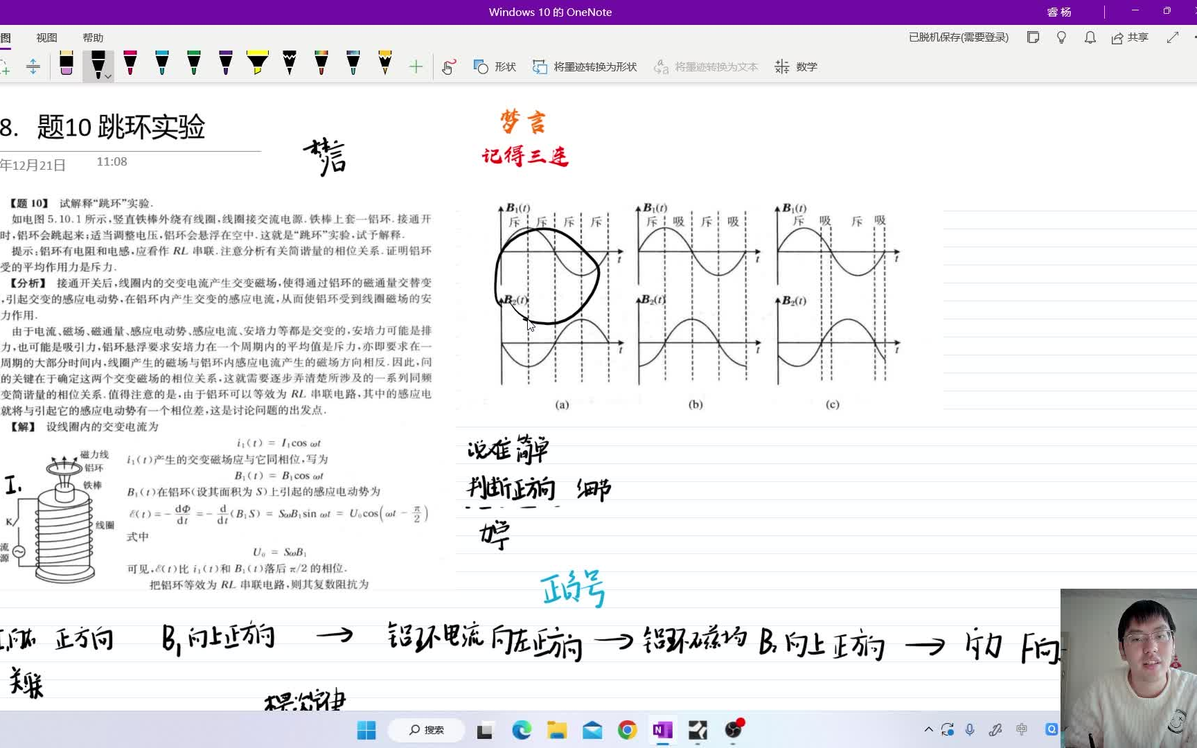 398.题10 跳环实验(物理学难题集萃)