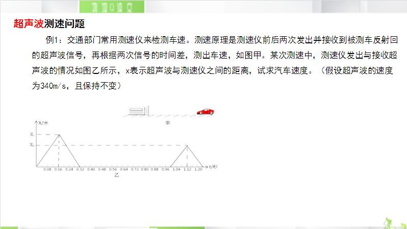 初二(八年级)物理超声测速经典必考计算题
