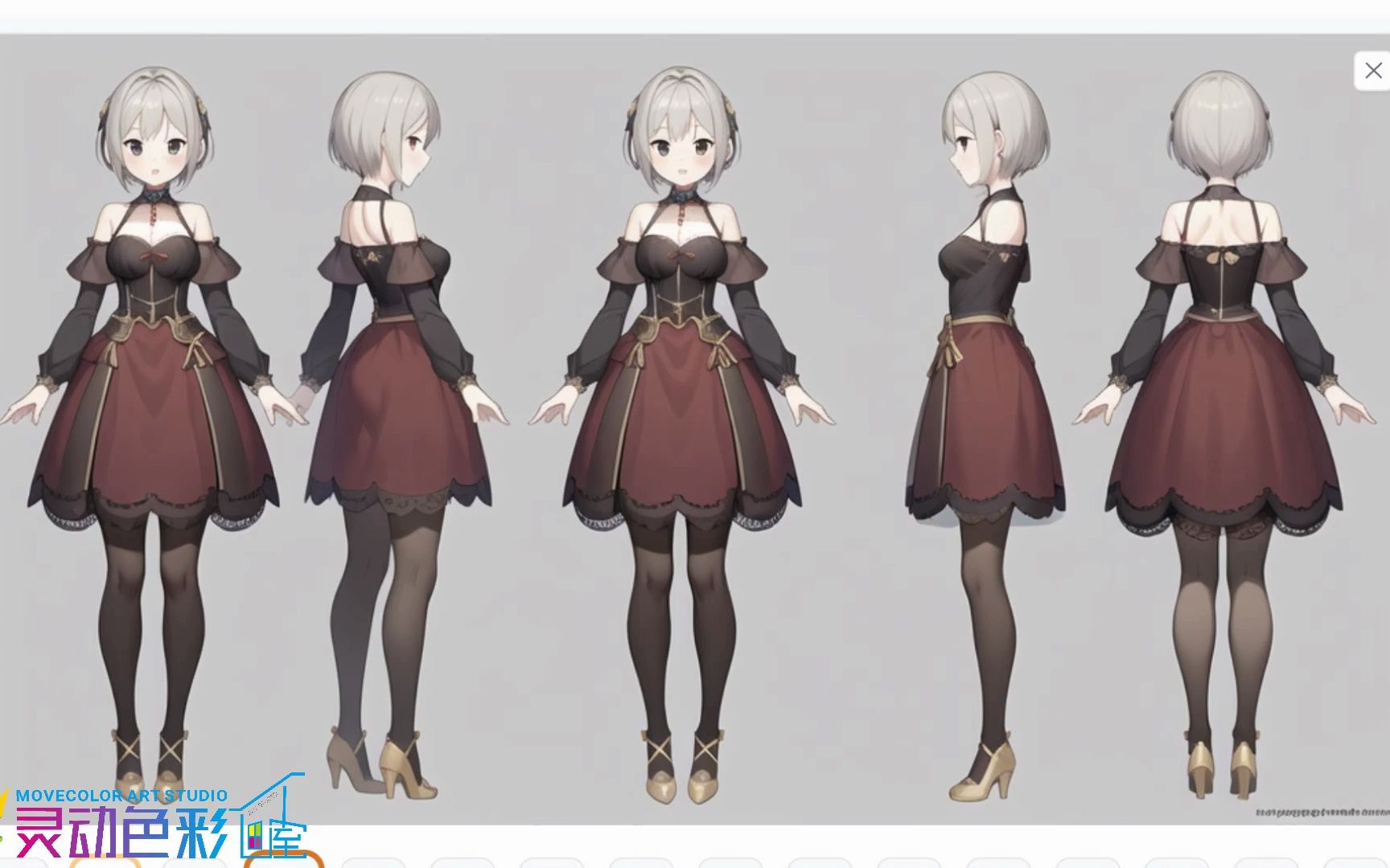 ...diffusion游戏、动漫人物转面设计图一招搞定!(教程+插件下载链接)