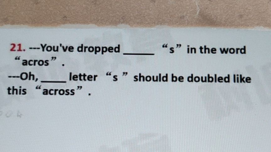 中考英语陷阱题,不定冠词和定冠词的选择题