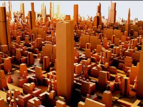 C4D教程 如何轻松简单的建造一个城市建筑群模型