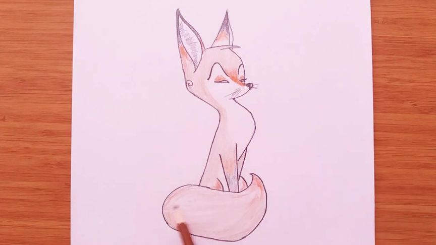 狐狸如何画很简单的狐狸画铅笔画速写教程