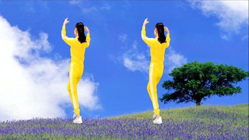 DJ版广场舞《微信拍一拍》动感好看的32步,俏皮欢快,背面演示