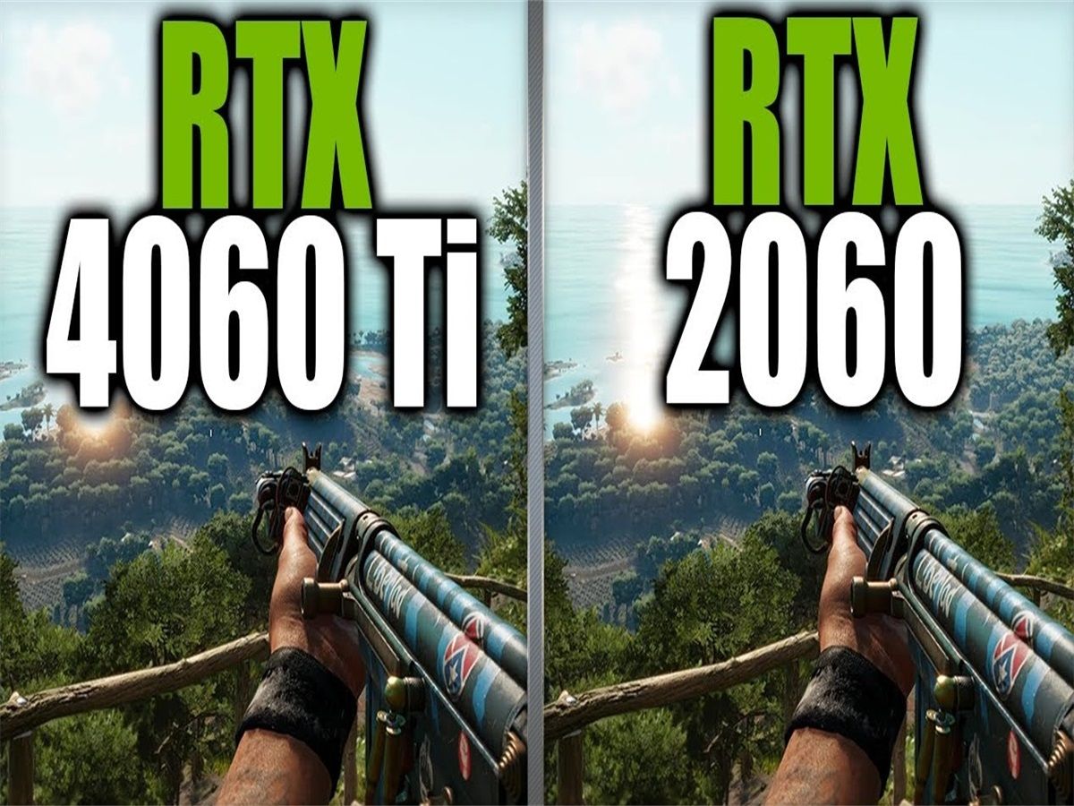 RTX 2060 6G vs RTX 4060Ti 8G 显卡对比(1080P分辨率测试,CPU为...