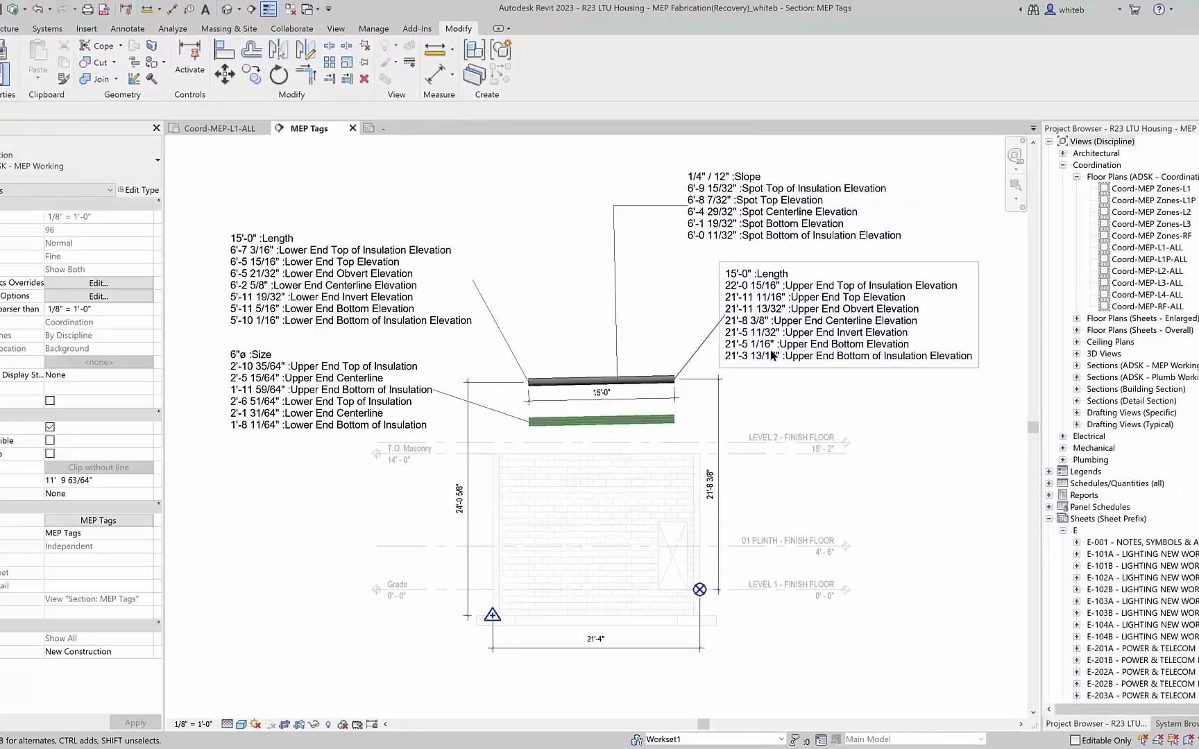 Revit 2023 机电图元标高参数和机电类别高程点改进