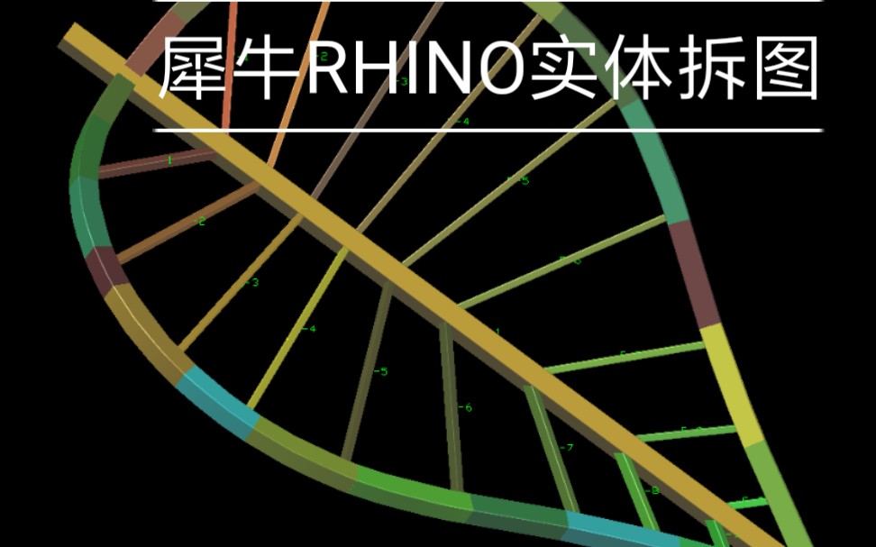 ...Rhino犀牛自动拆图 inventor SW UG PROE CATIA TEKLA实体模型...