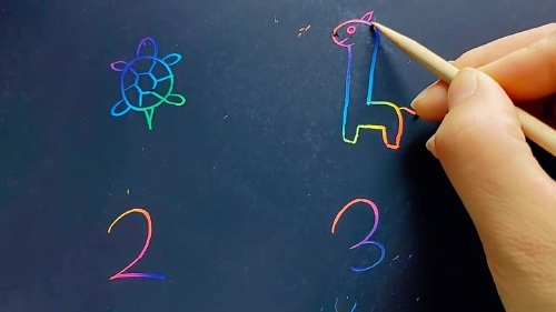 数字简笔画,儿童画,少儿创意美术,动物简笔画