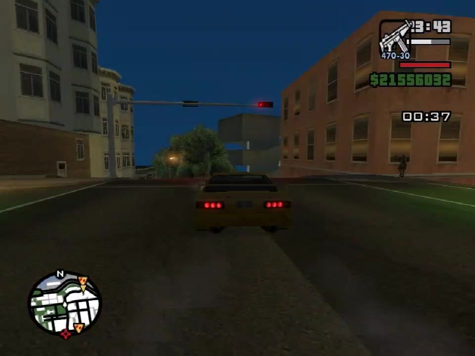 100%攻略 侠盗飞车圣安地列斯(GTASA)驾校任务最终关,公路漂移...