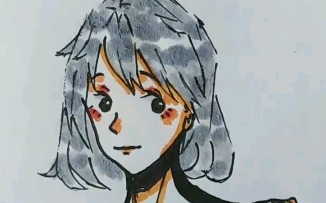 论怎样用水彩笔上色～(￣▽￣～)~