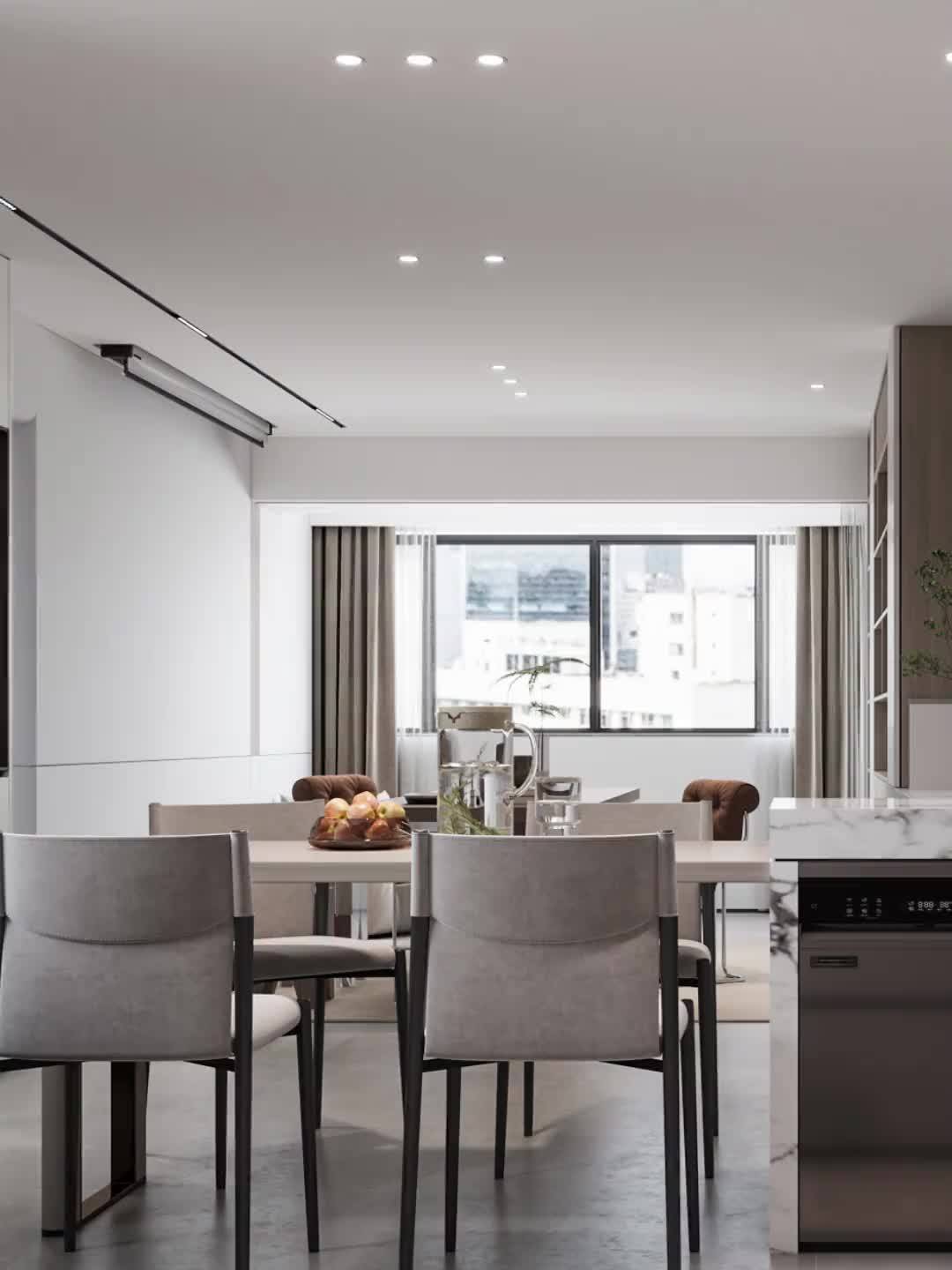 现代简约风,一种宁静的艺术表达。 #室内设计