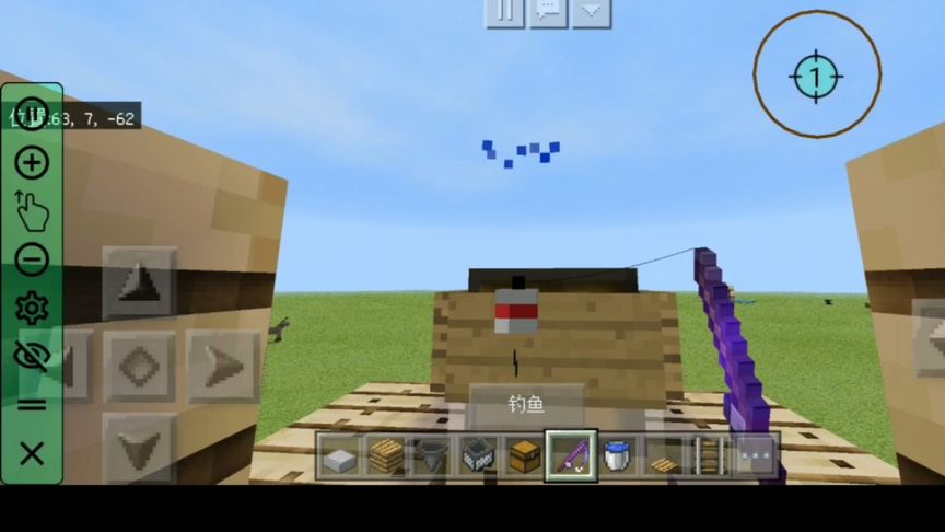 我的世界手机版:制作一个全自动钓鱼机,从此一夜暴富不是梦。